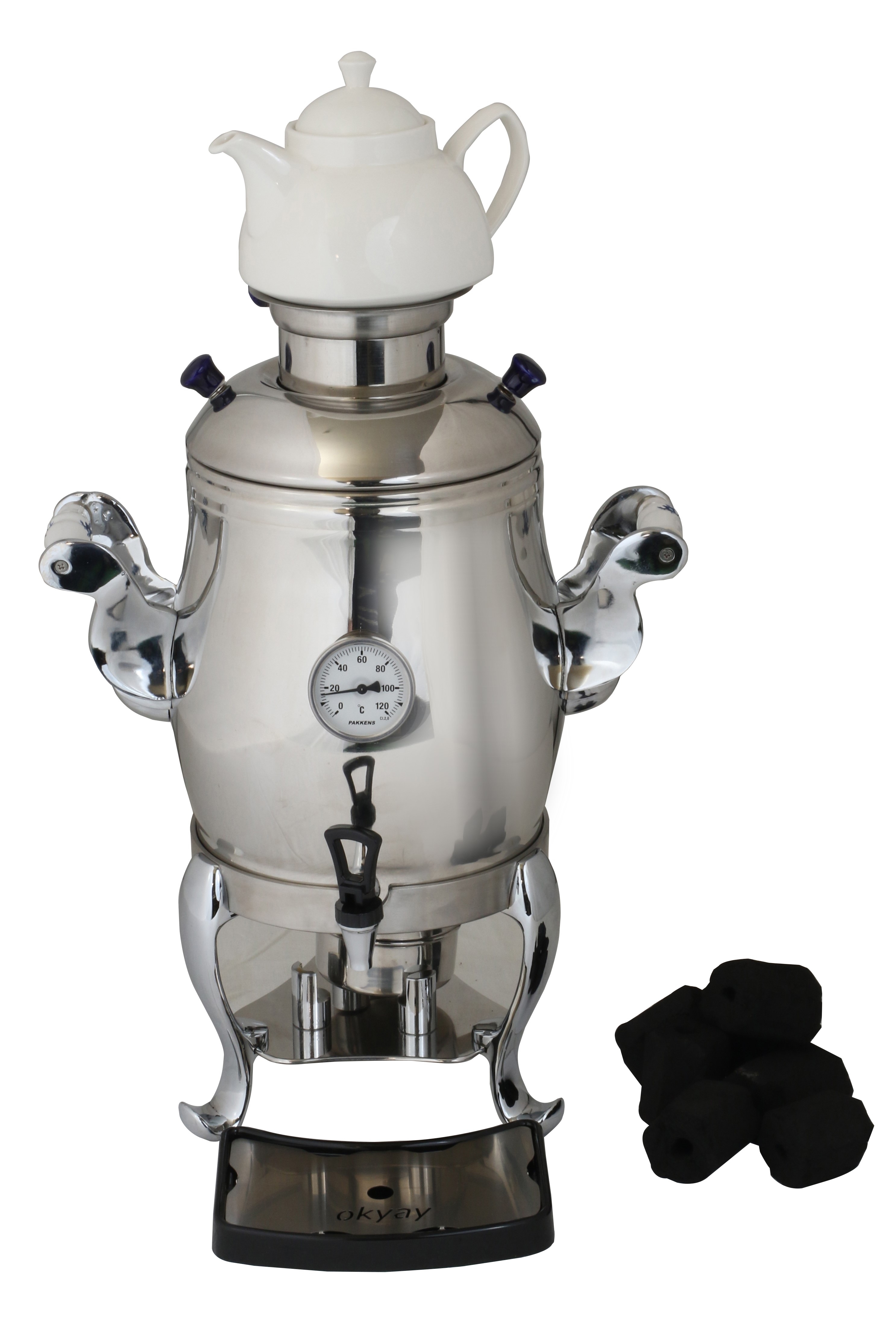 OKYAY48 Kömürlü Semaver 8 Litre | Semaver | Okyay Çay Makinesi - Çay ...